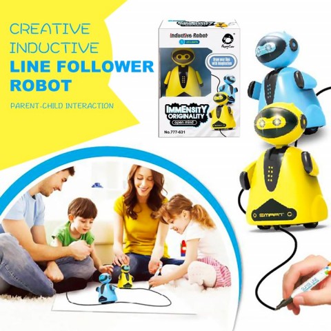 Creative Inductive Robot Line Follower Magic Pen Electrical Toys