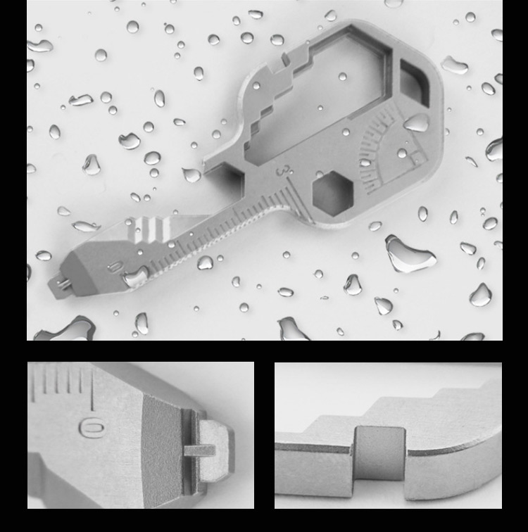 24 in 1 Key shaped pocket tool